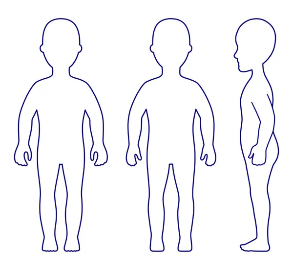 Child Body Outline Template