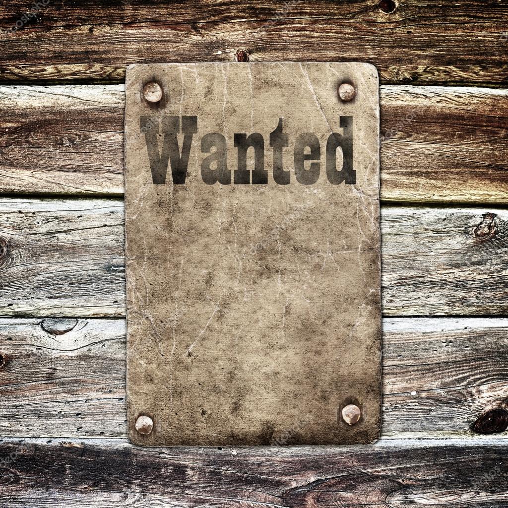 Wanted banner on wall — Stock Photo © Taden1 #63663355