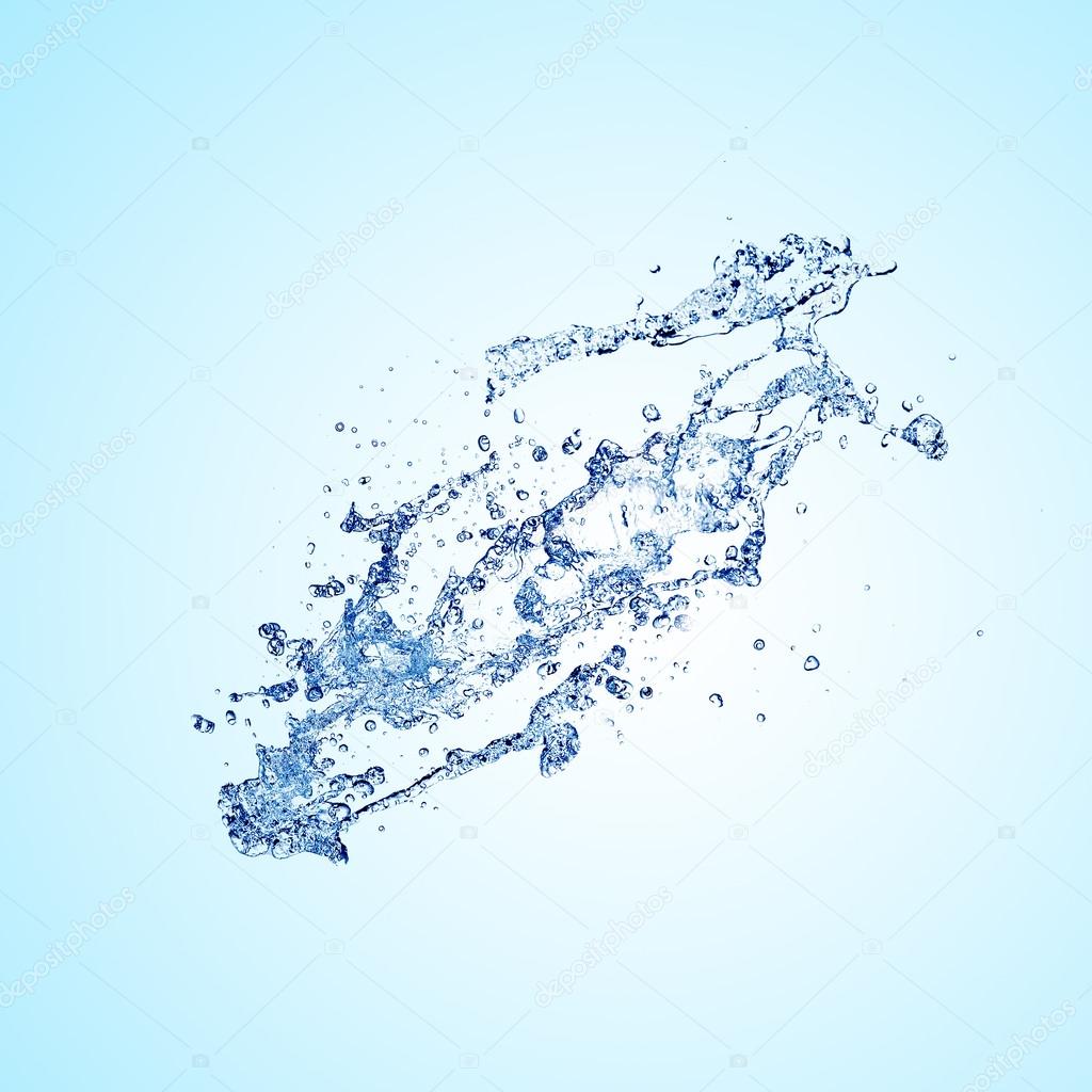 Water splash and bubbles — Stock Photo © Taden1 #77869936