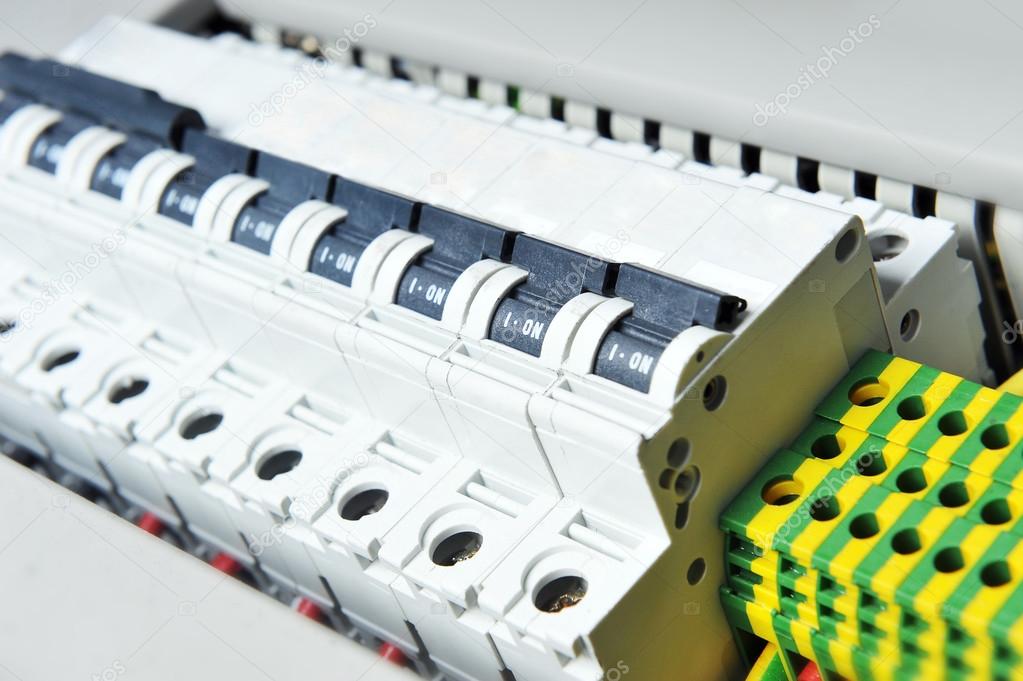 Control panel with electrical equipment. Stock Photo by ©Taden1 86055278