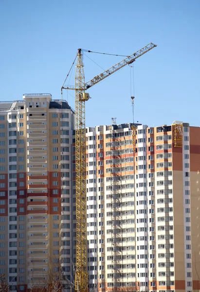 Many New building new building constructing in process — Stock Photo ...