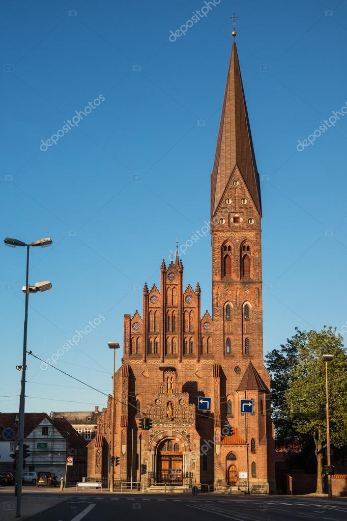 St. Alban's Church (Sankt Albani Kirke), Odense, Funen island, Denmark ...