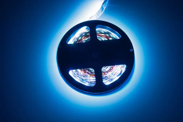 led strip blue light roll - Stock Image - Everypixel
