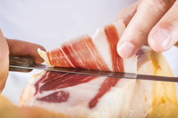 Whole Serrano ham leg — Stock Photo © Saaaaa #17852215