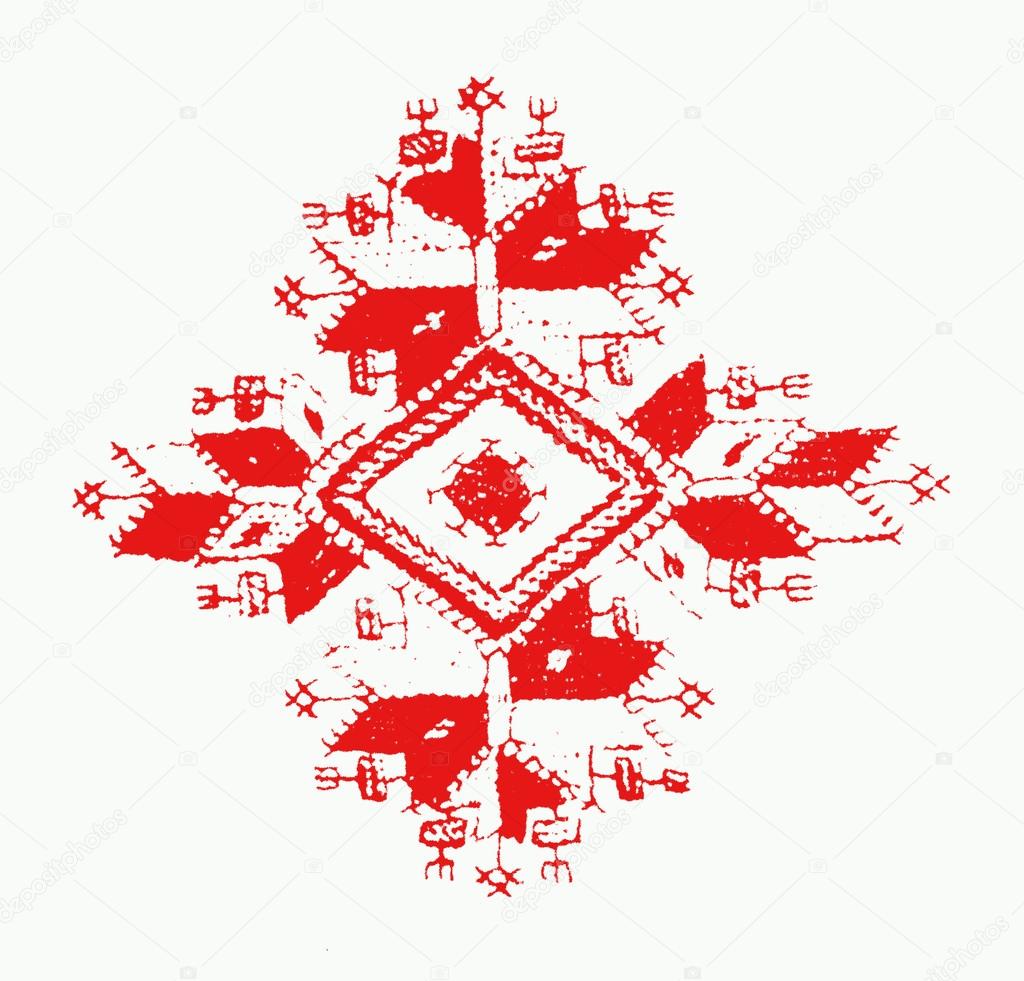 Traditional macedonian embroidery pattern — Stock Photo © nehruresen ...