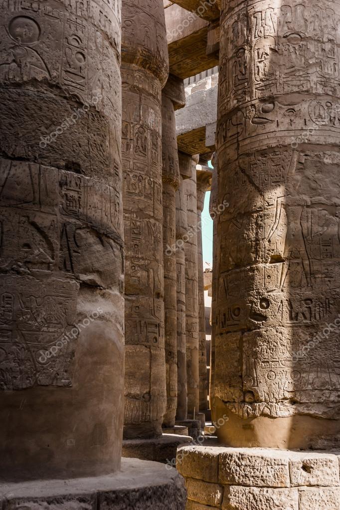 A sandstone columns in Egypt. — Stock Photo © ewastudio #101750410