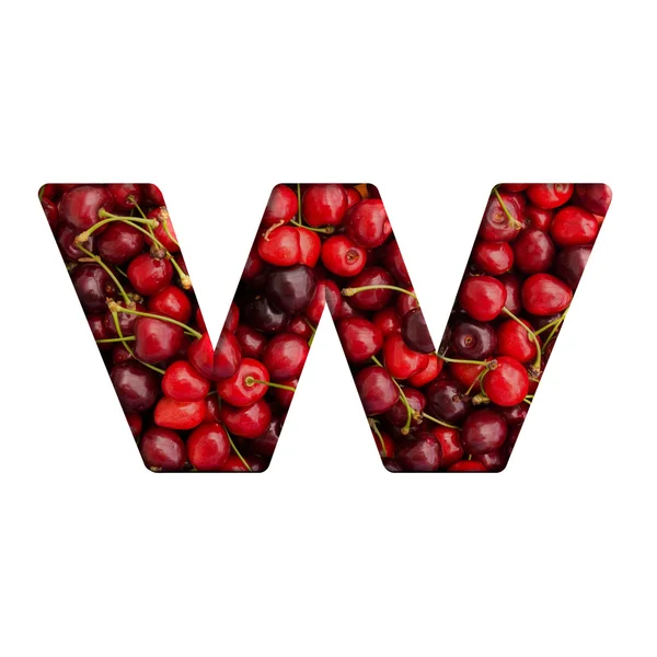 Cherry letter A. Cherry alphabet — Stock Photo © ewastudio #92586460