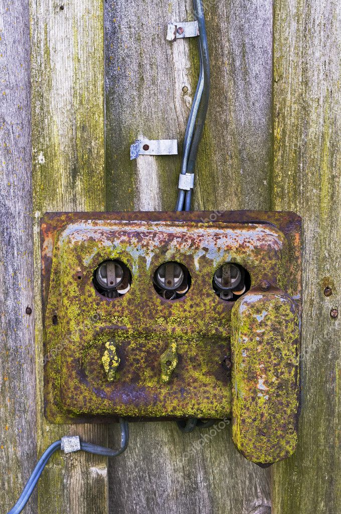 Vintage electric box Stock Photo by ©vilaxlt 71927491