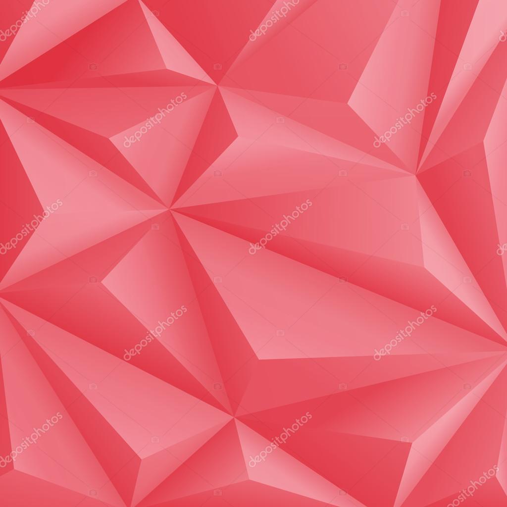 Red Polygon Background abstract 3D vector design template. Trian Stock ...