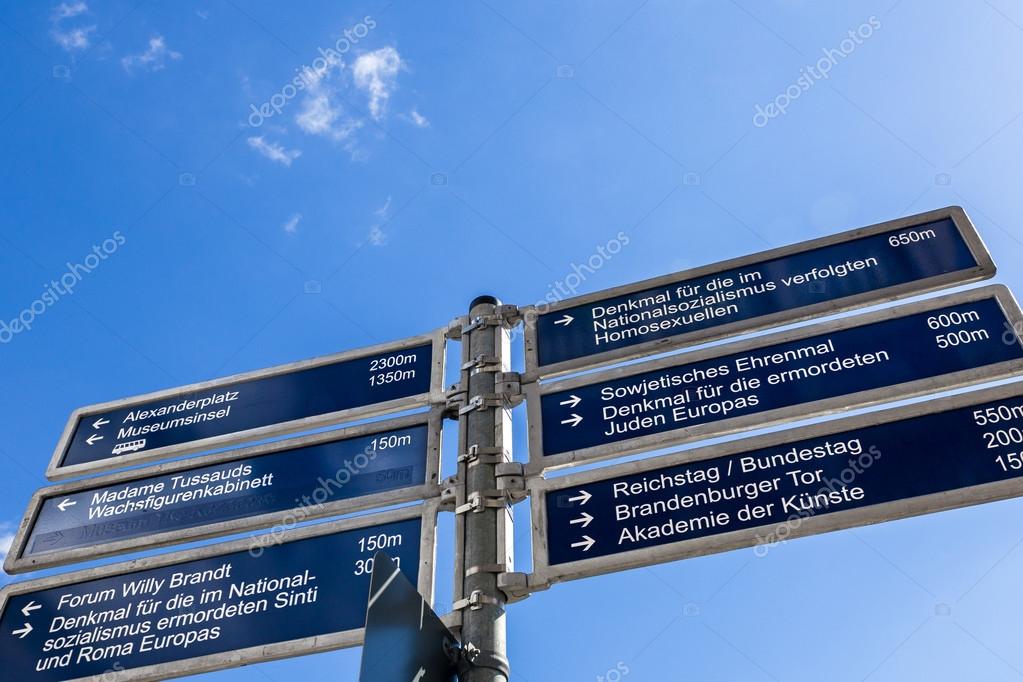 Sign post in Berlin Stock Photo by ©chrissi 67895641