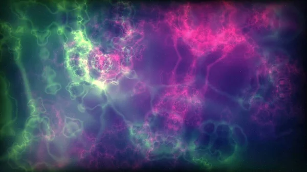 Space Flight Into A Star Field In Galaxy Clouds And Lightning Nebula ...