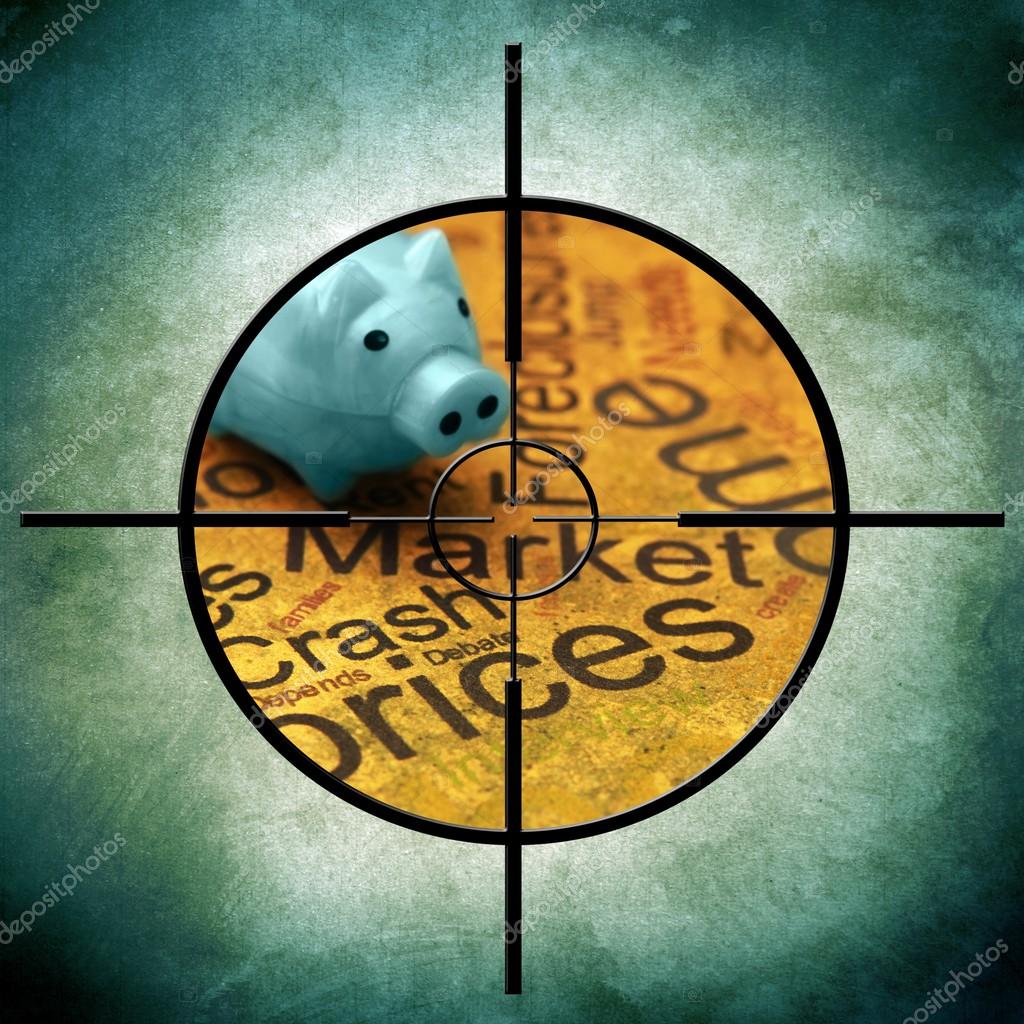 Market crash prices concept — Stock Photo © alexskopje #52254027