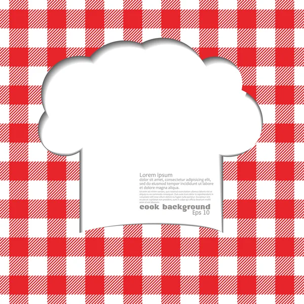 Red Checkered Menu Border