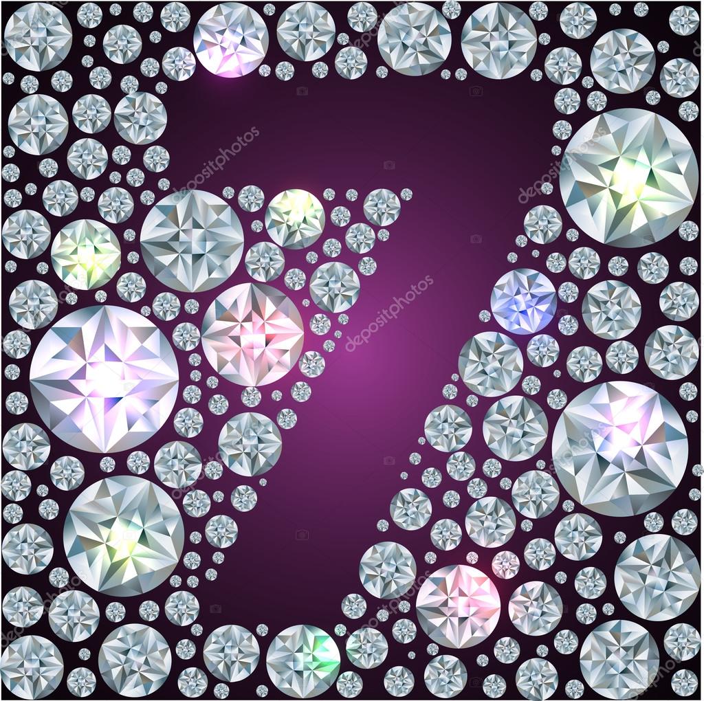 Diamond number seven Stock Vector by ©Ola-Ola 56633383