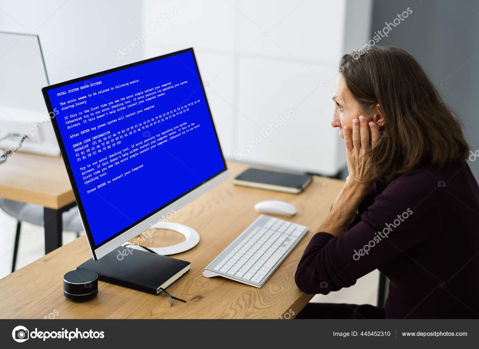 Blue Bsod Error Computer Malware Attack — Stock Photo © AndreyPopov ...