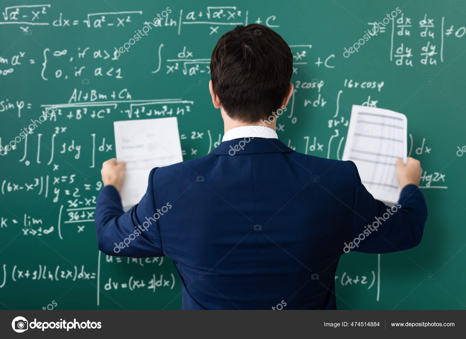 Math Theory Formula Science Discovery Professor — Stock Photo ...