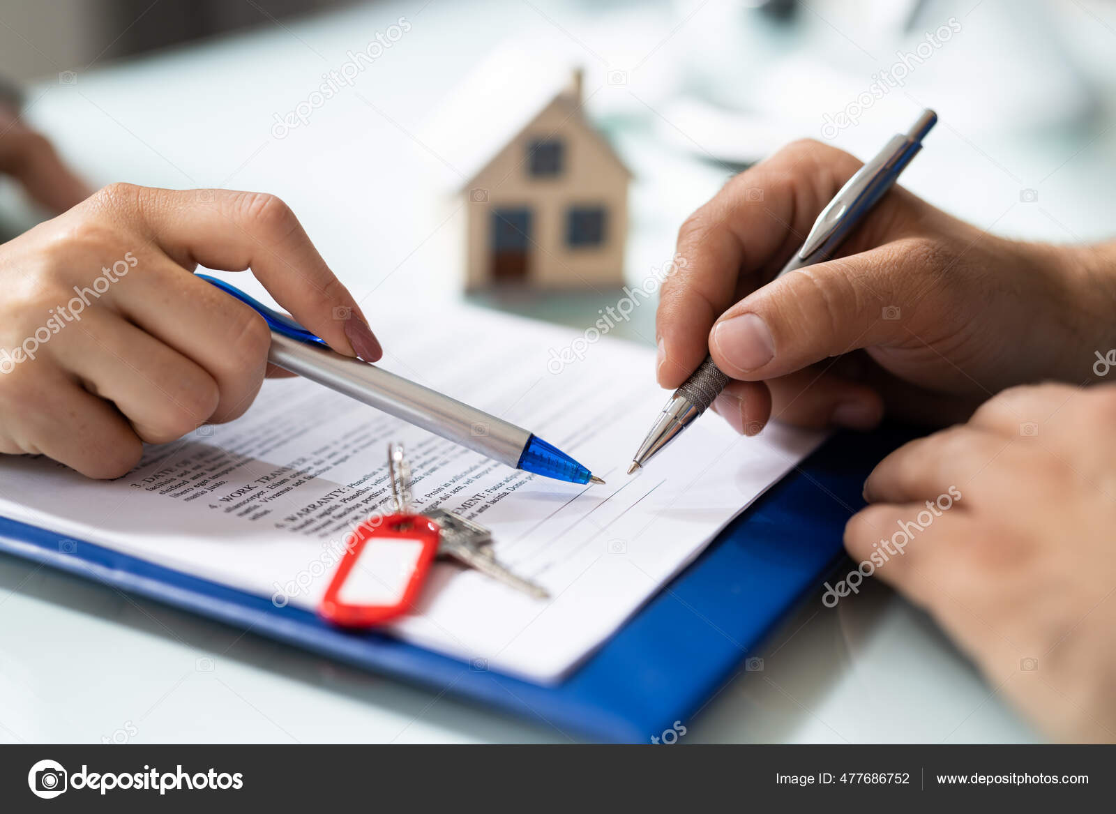 Property Deed Loan Document Apartment Paperwork Procedure Stock Photo ...