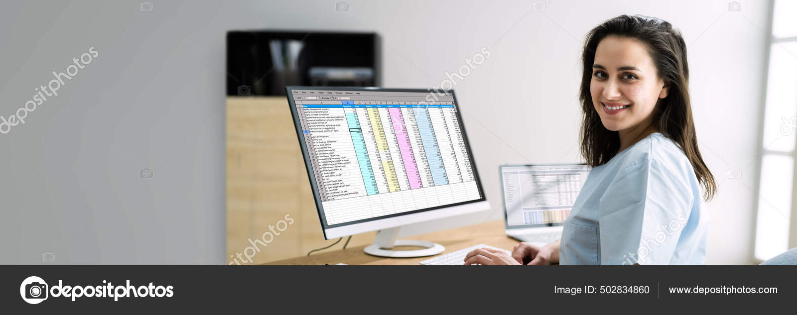 Account Manager Office Coding Medical Bill — Stock Photo © AndreyPopov ...
