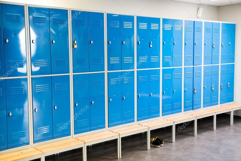 Blue Lockers In Room — Stock Photo © AndreyPopov #63342121