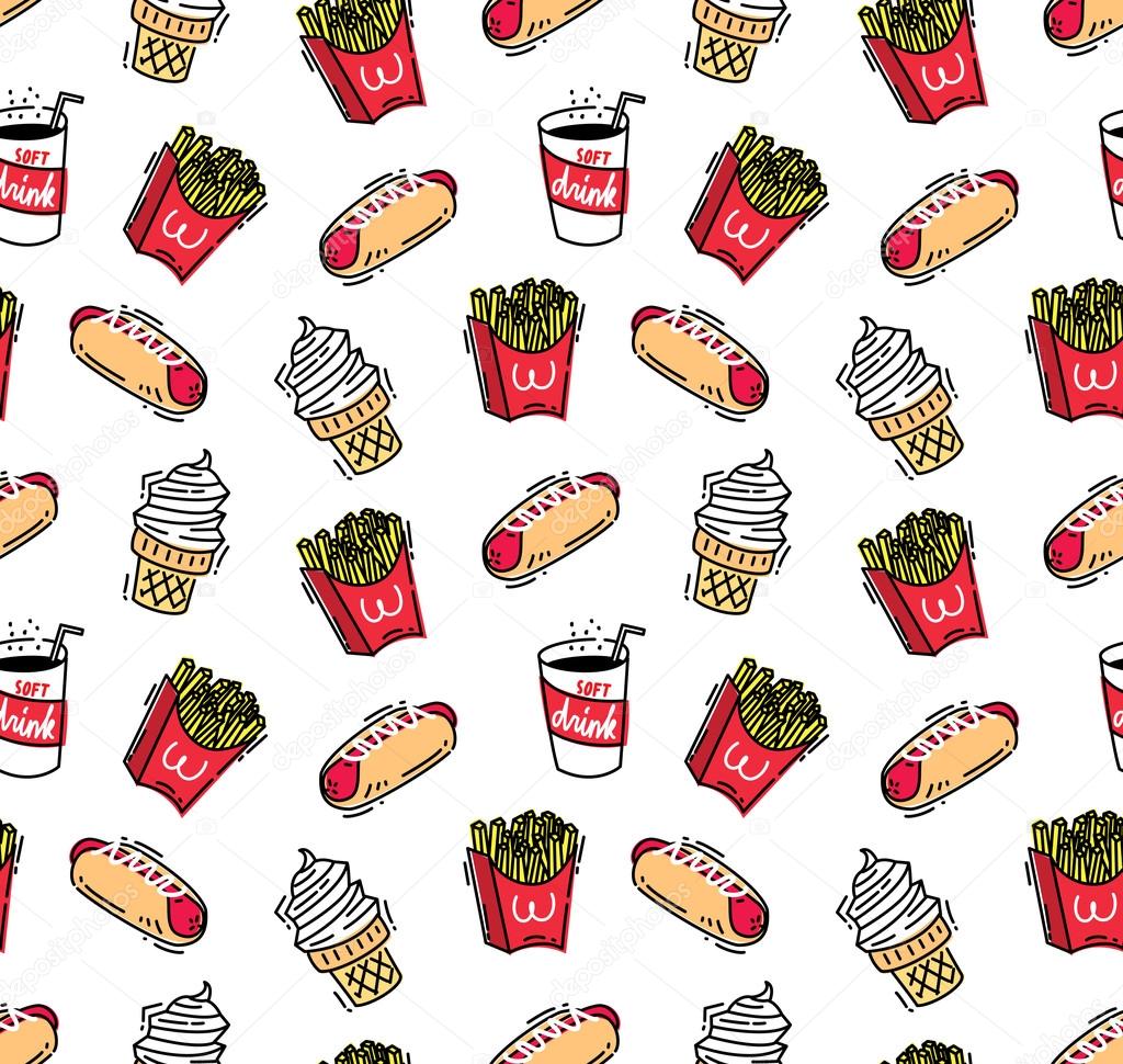 Vetor De Fundo De Fast Food