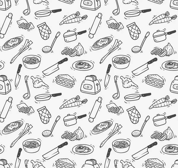 Cooking themed seamless background Stock Vector Image by ©mhatzapa ...