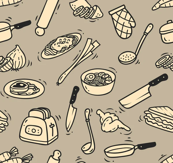 Cooking themed seamless background Stock Vector Image by ©mhatzapa ...