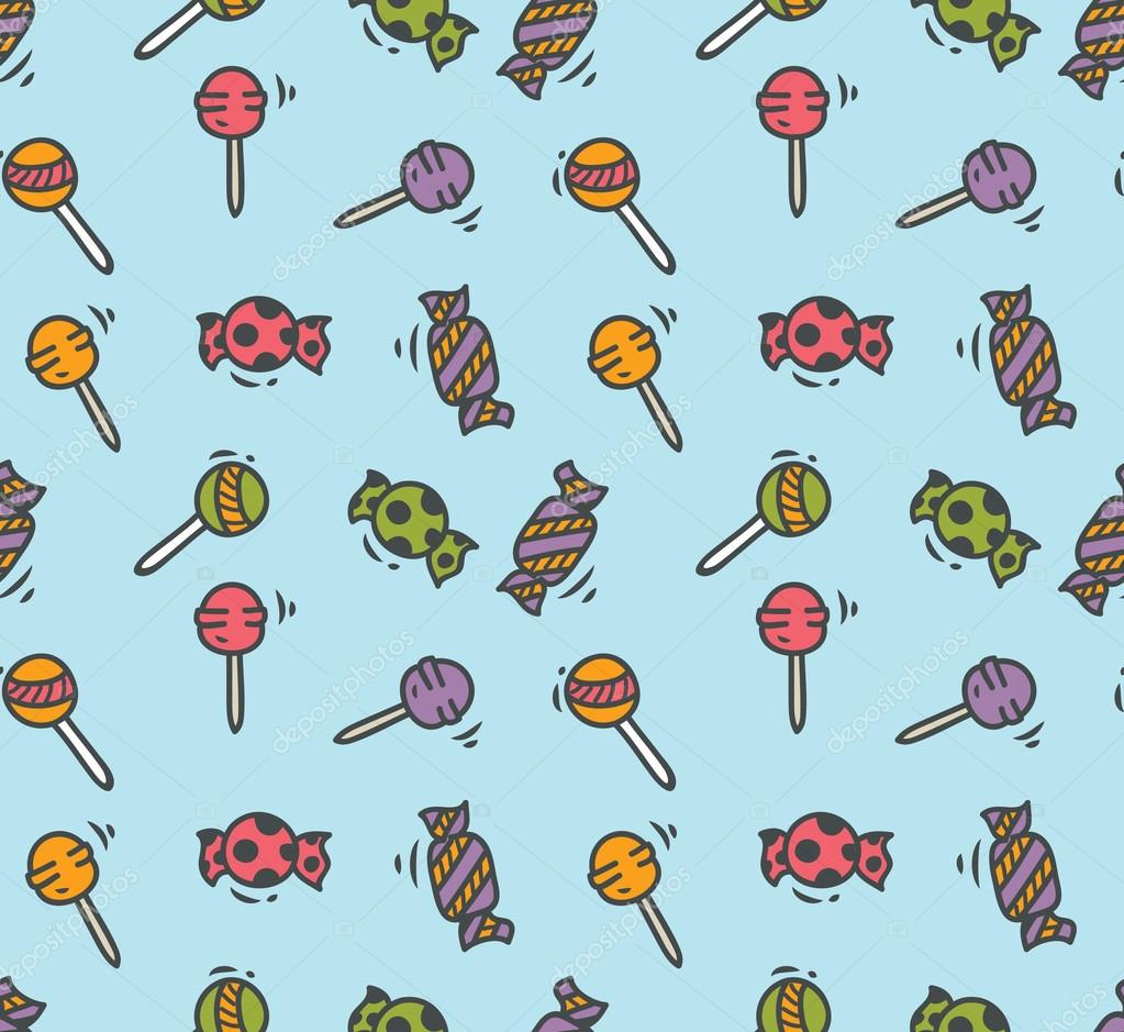 Candies seamless background Stock Vector Image by ©mhatzapa #124305962