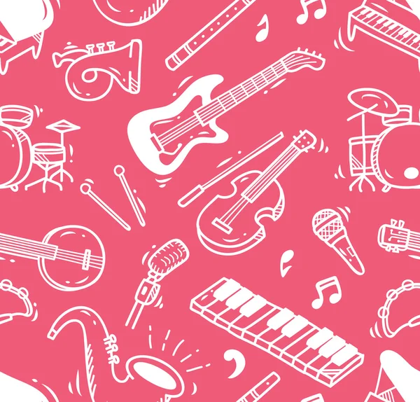 Music instruments background Stock Vector by ©mhatzapa 124309316