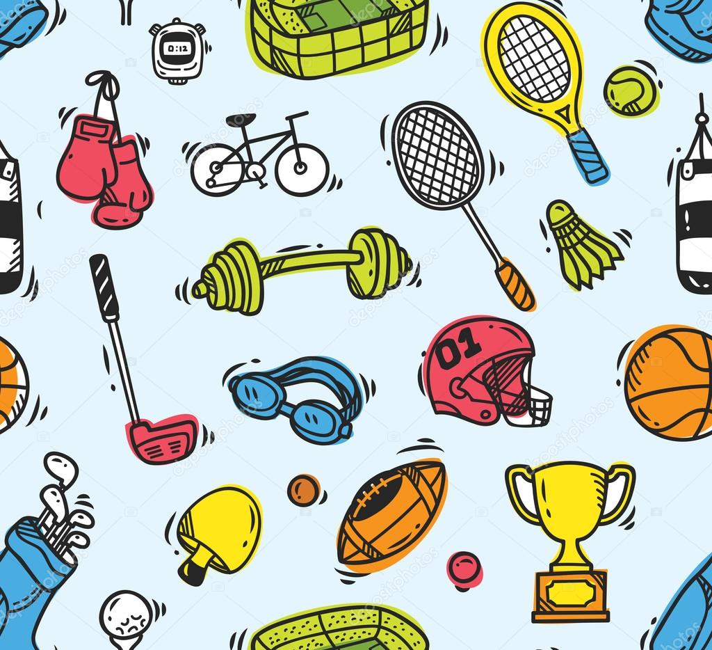 Equipo deportivo fondo sin costuras Vector de stock por ©mhatzapa 124314126