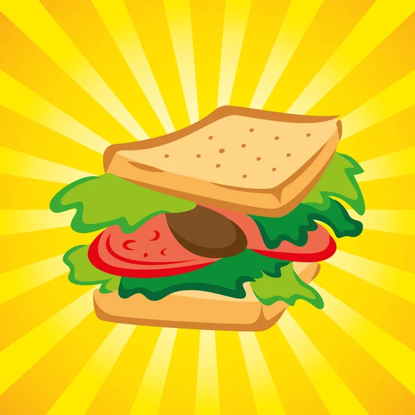 Sandwich cartoon Stock Vector Image by ©mhatzapa #12092605