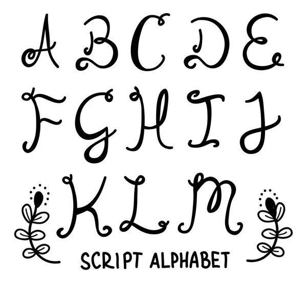 Alfabeto script - Imagui