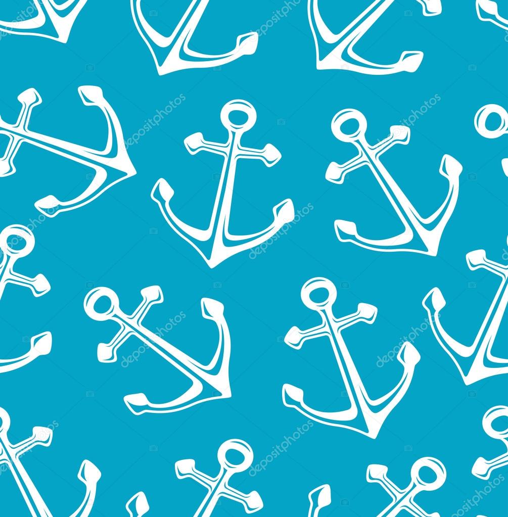 Anchors seamless background Stock Vector by ©mhatzapa 59806695