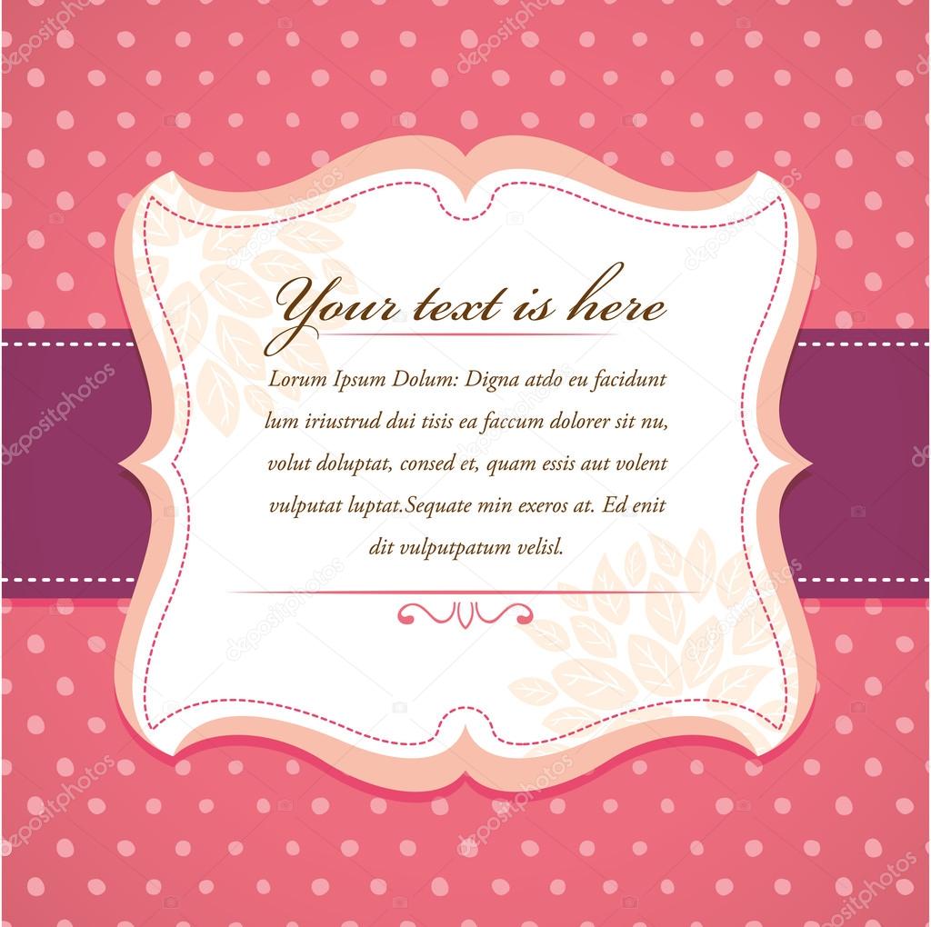 Cute vintage frame Stock Vector by ©mhatzapa 59806883