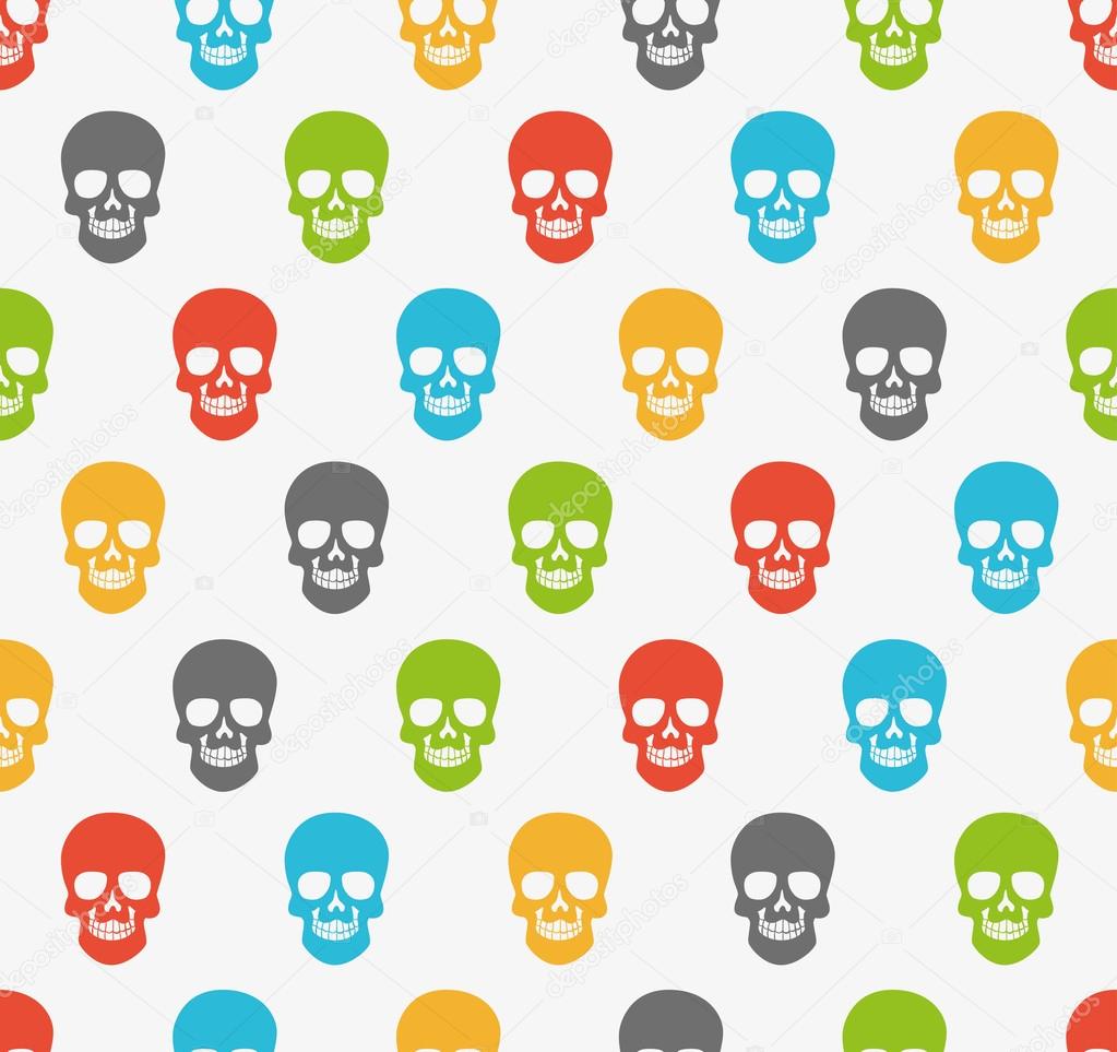 Colorful skull pattern Stock Vector Image by ©mhatzapa #59810501