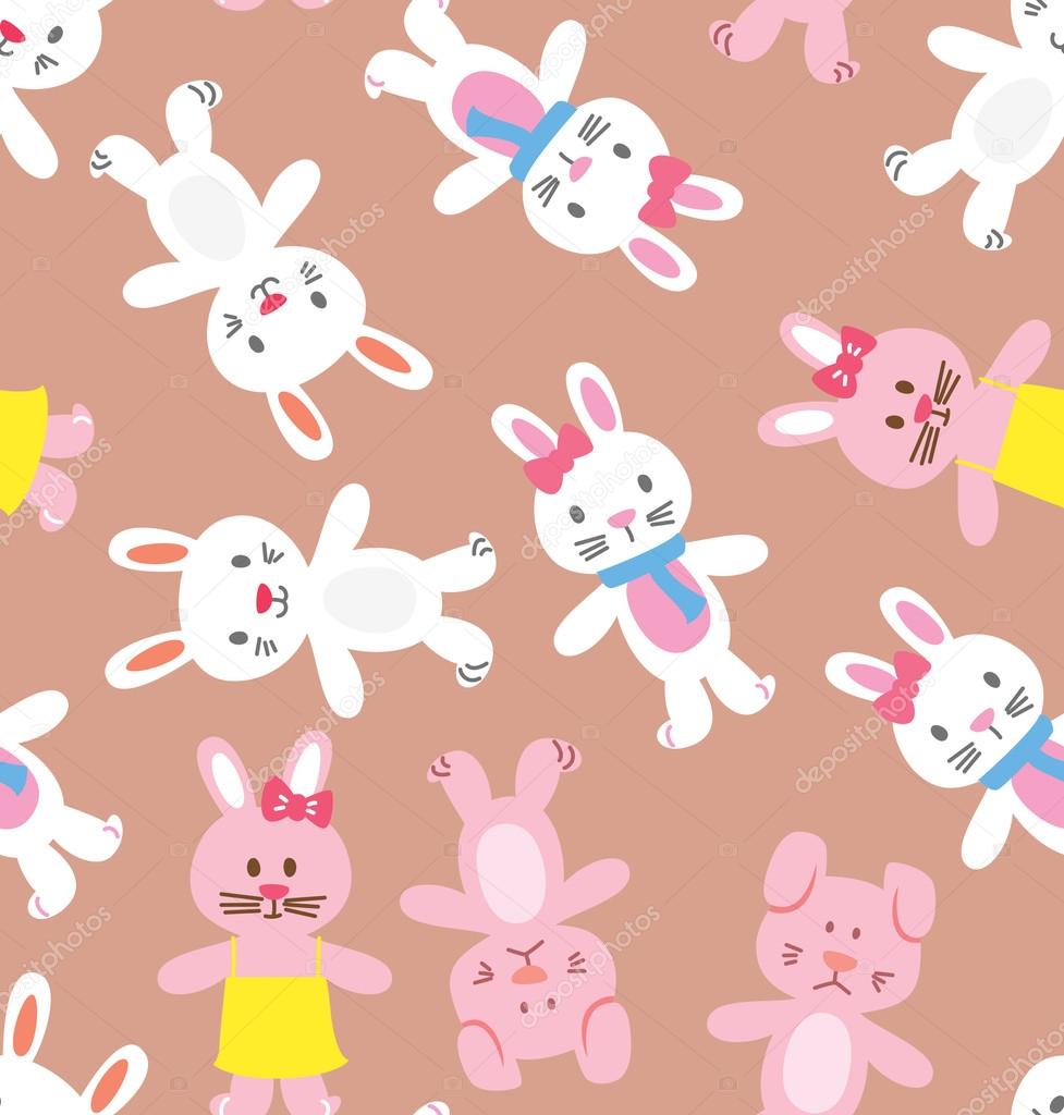 Rabbit seamless background Stock Vector Image by ©mhatzapa #81207184