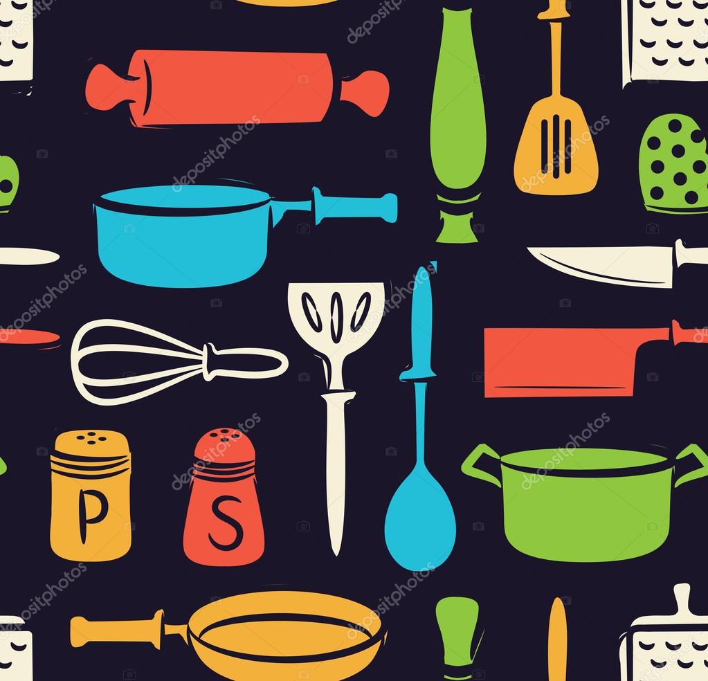 Cooking equipment background Stock Vector Image by ©mhatzapa #81207906