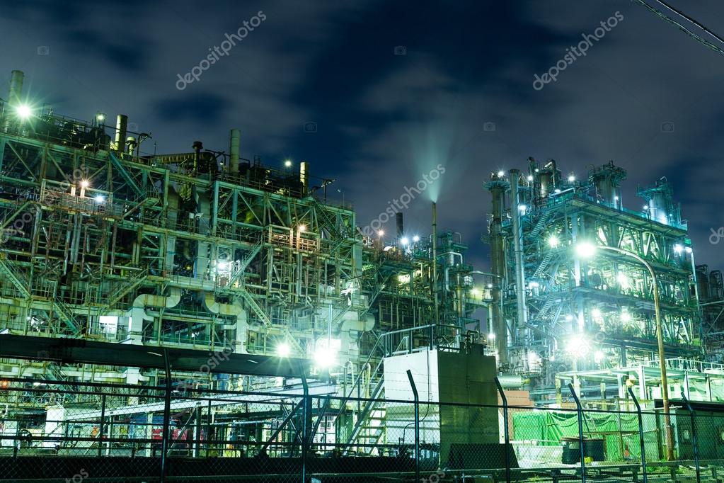 Industrial Factory Night