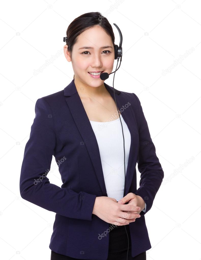 Asian customer services officer Stock Photo by ©leungchopan 76838817