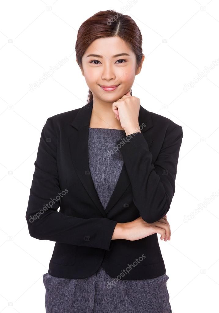 Young asian businesswoman in business suit — Stock Photo © leungchopan ... Young asian businesswoman in business suit — Stock Photo © leungchopan ...