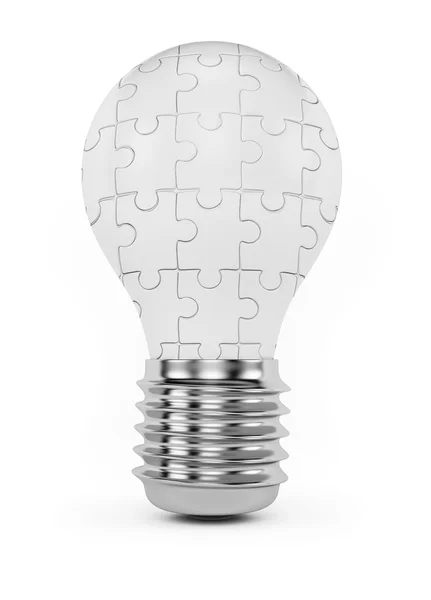 Puzzles with Light Bulb Stock Photo by ©klenger 58491807