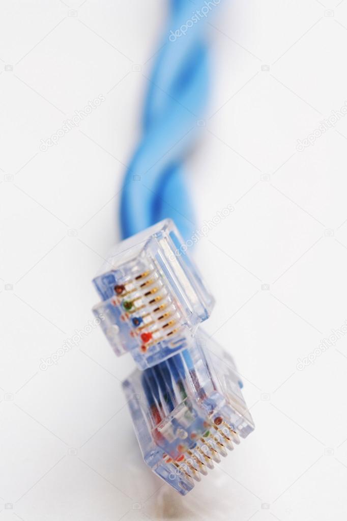 Blue Network cables Stock Photo by ©londondeposit 69080861