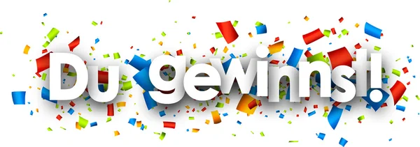 You Win Poster Spectrum Brush Strokes White Background Colorful ...