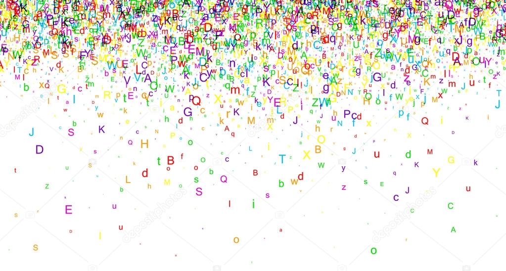 Background with color letters Stock Vector by ©Maxborovkov 110202084