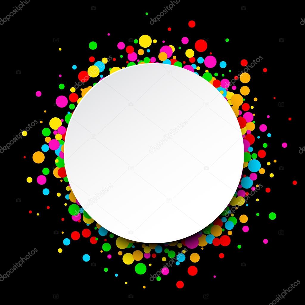 Round background with drops Stock Vector by ©Maxborovkov 110203136