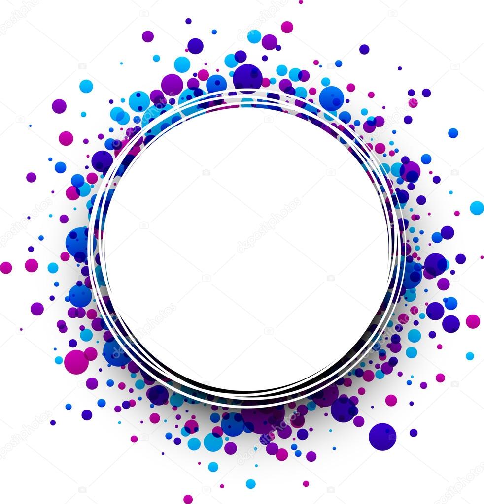 Round background with drops Stock Vector Image by ©Maxborovkov #110665864