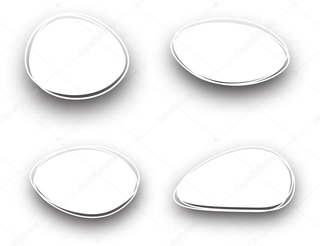 Fondo ovalado blanco Vector de stock por ©Maxborovkov 110666248