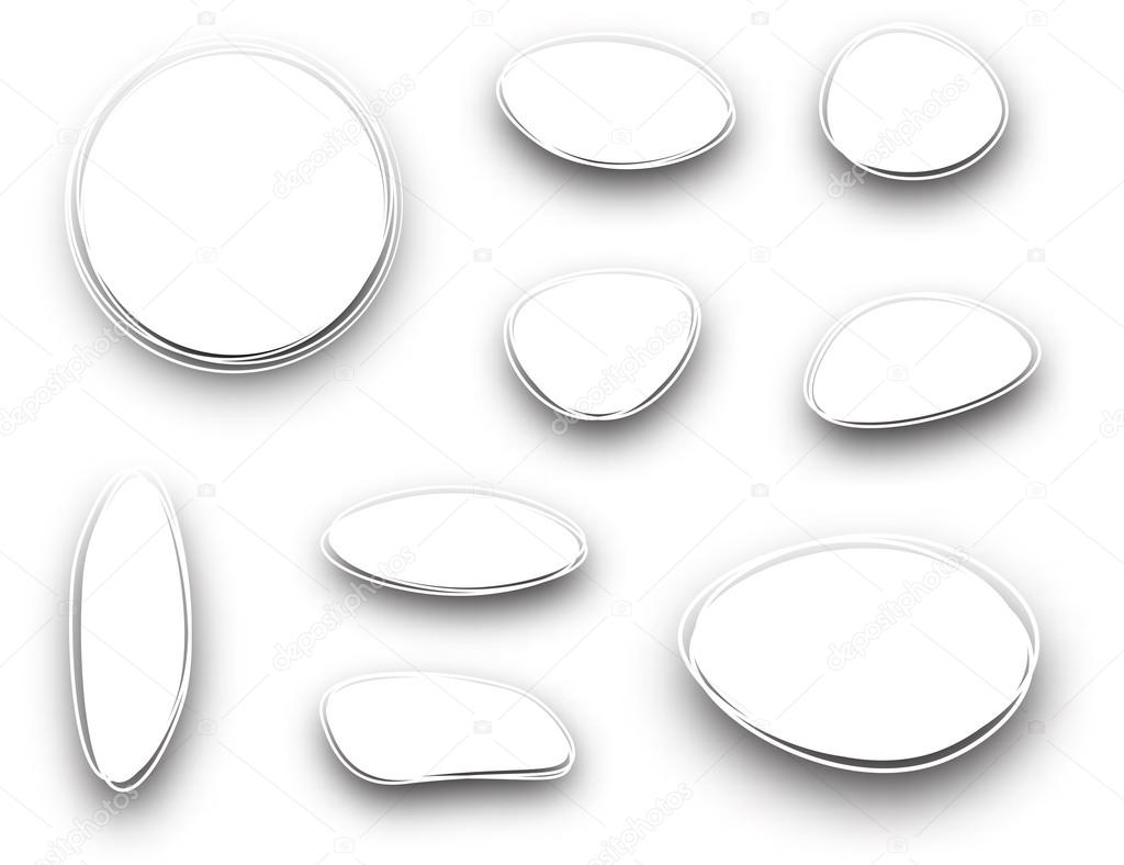 Set of white abstract backgrounds. Stock Vector Image by ©Maxborovkov ...