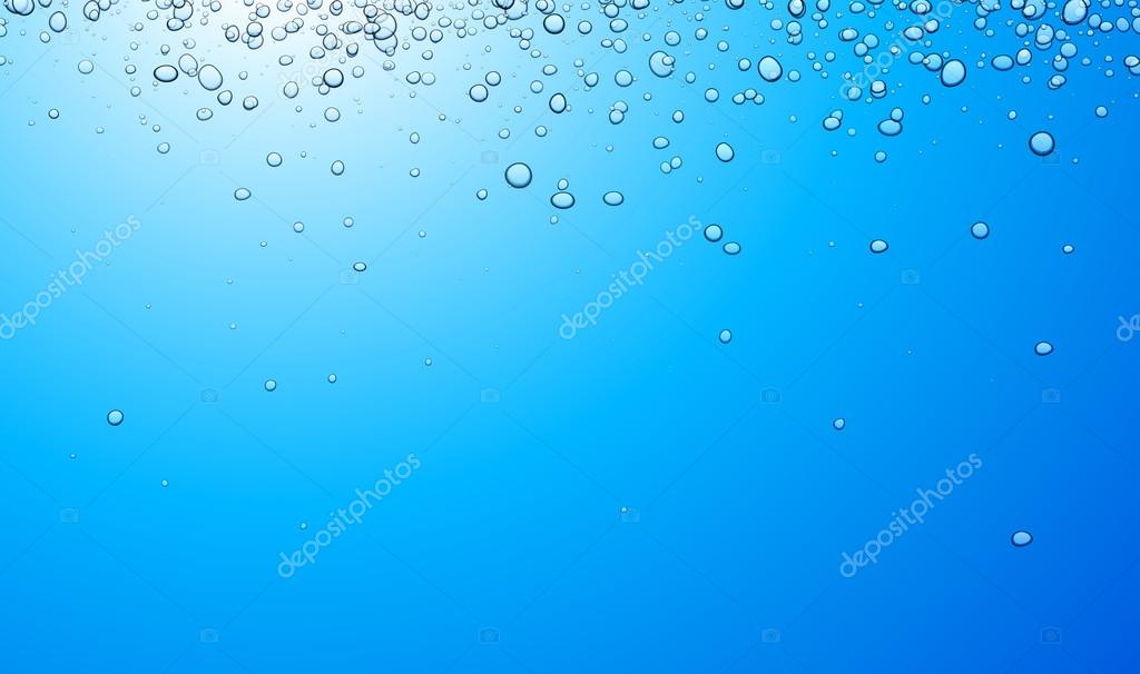 Blue water background with bubbles Stock Vector Image by ©Maxborovkov ...