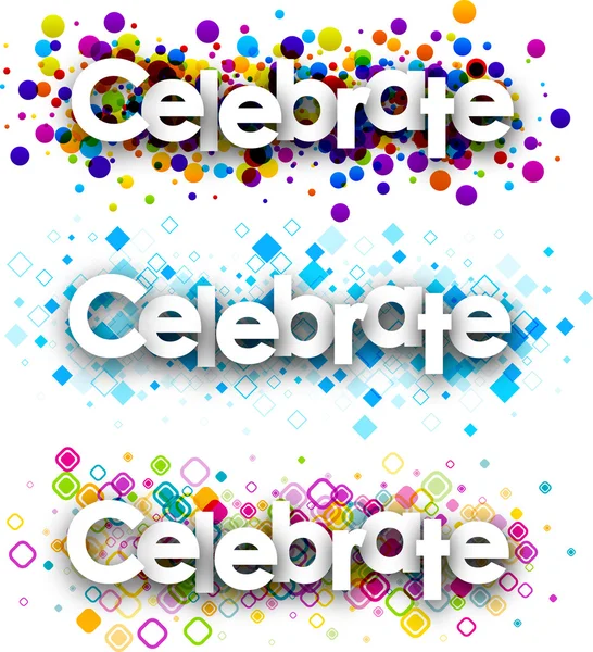 Celebrate paper banner. Stock Vector Image by ©Maxborovkov #106594094