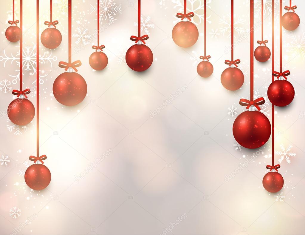 Arc background with red christmas balls. Stock Vector by ©Maxborovkov ...